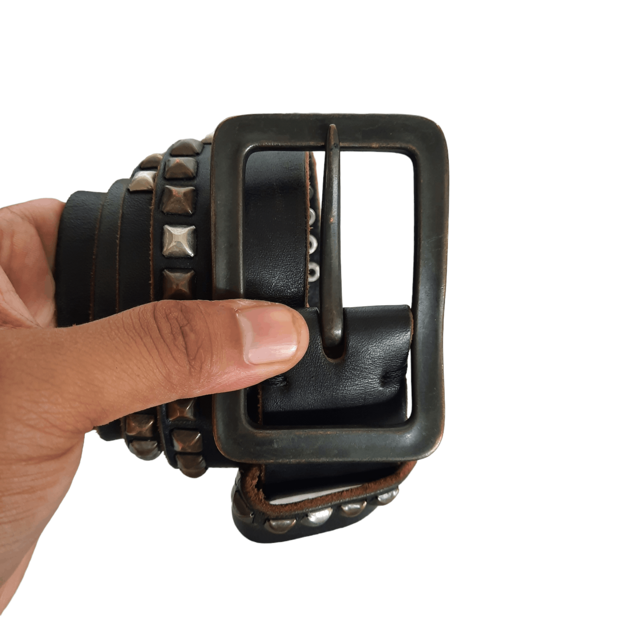 Lee 🔥Lee garrison stud punk rock gothic leather belt | Grailed