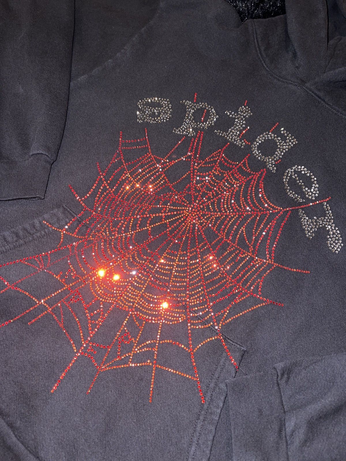 Young Thug Sp5der Rhinestone Logo Hoodie | Grailed