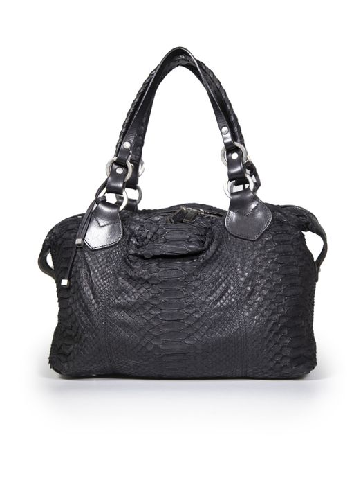 Pauric Sweeney Black Python Leather Shoulder Bag | Grailed