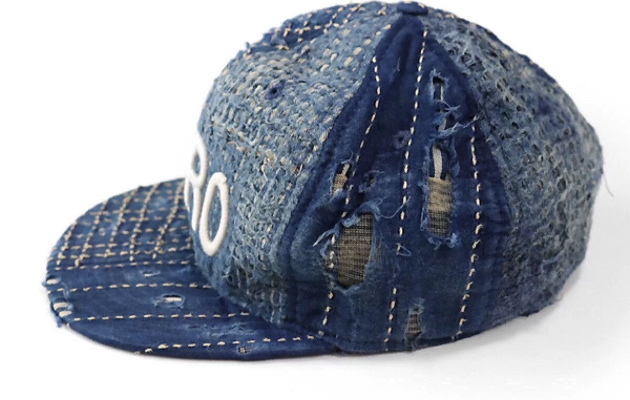 Kapital Kapital boro tattered embroidered baseball cap | Grailed