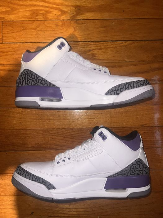 Nike Retro Air Jordan 3s Dark Iris | Grailed