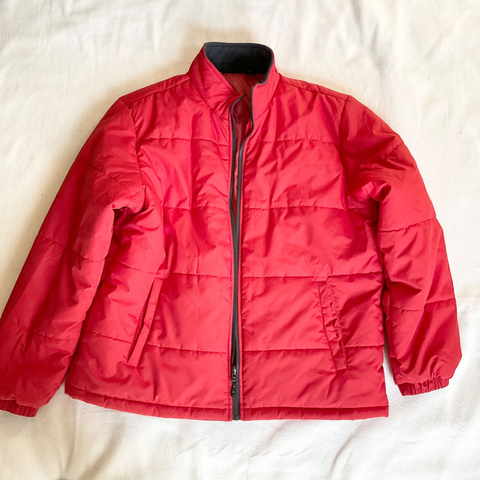 Vintage SwissTech Performance Gear red Men's Soft Puffer Jacket Wint ...