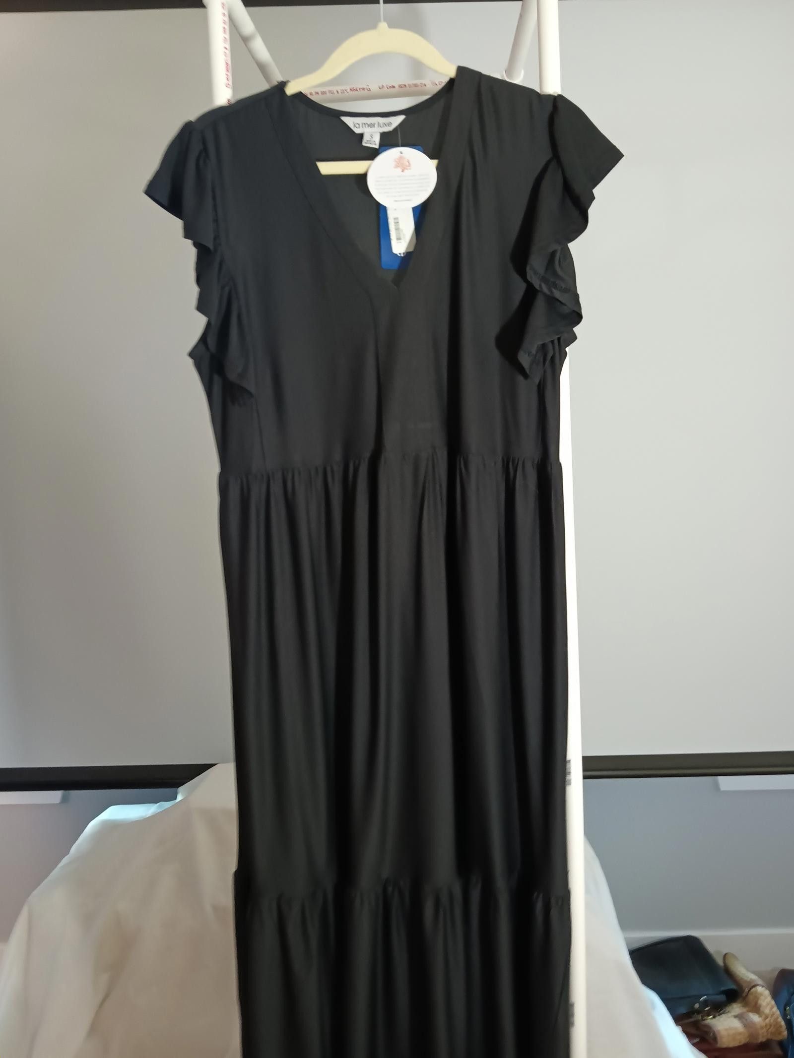 Designer La Mer Luxe Elegant Black Maxi Dress | Grailed