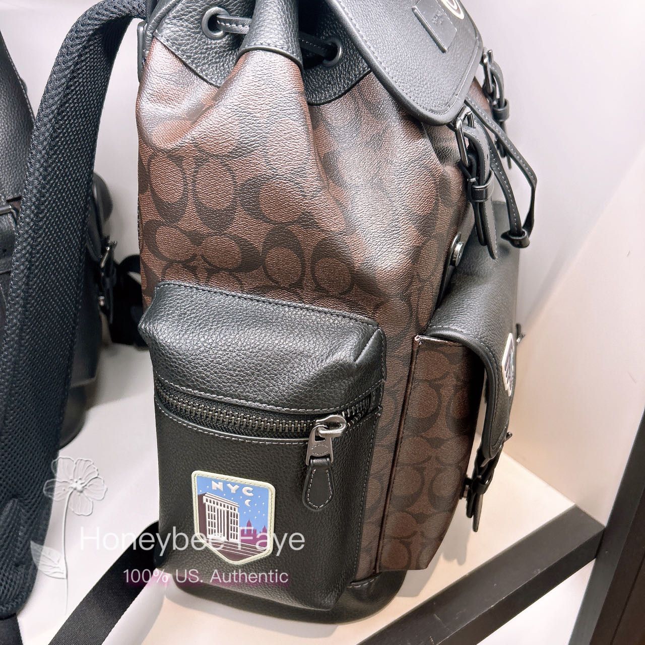 Coach Sprint Backpack In Signature Canvas With Travel Patches | Grailed