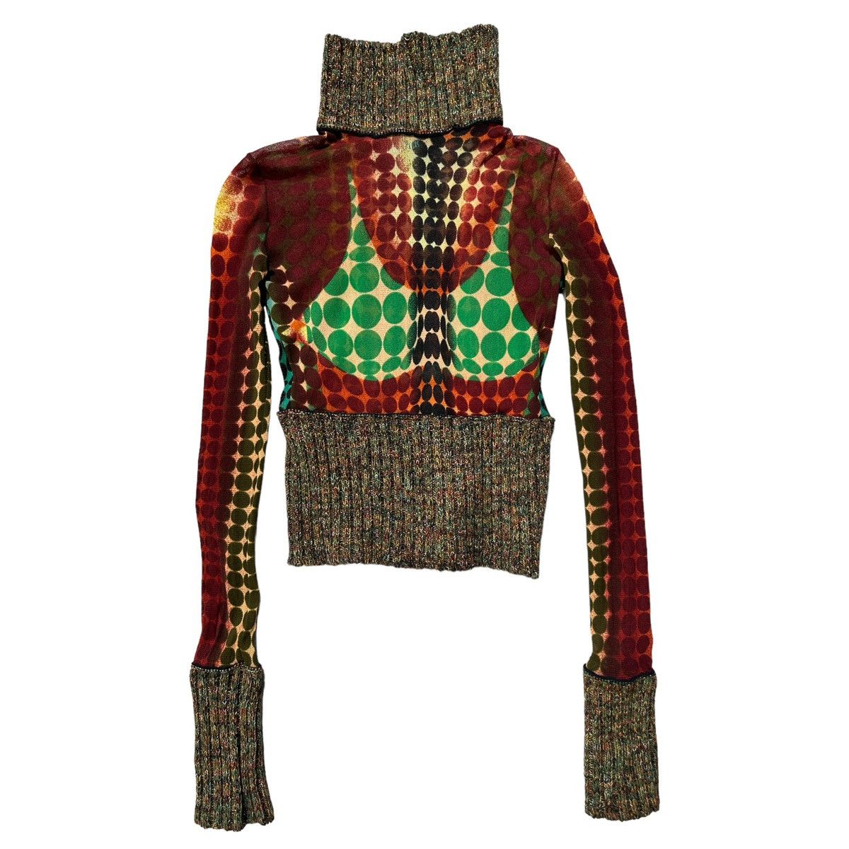Jean Paul Gaultier Rare 1990s cyberdot knitted mesh | Grailed