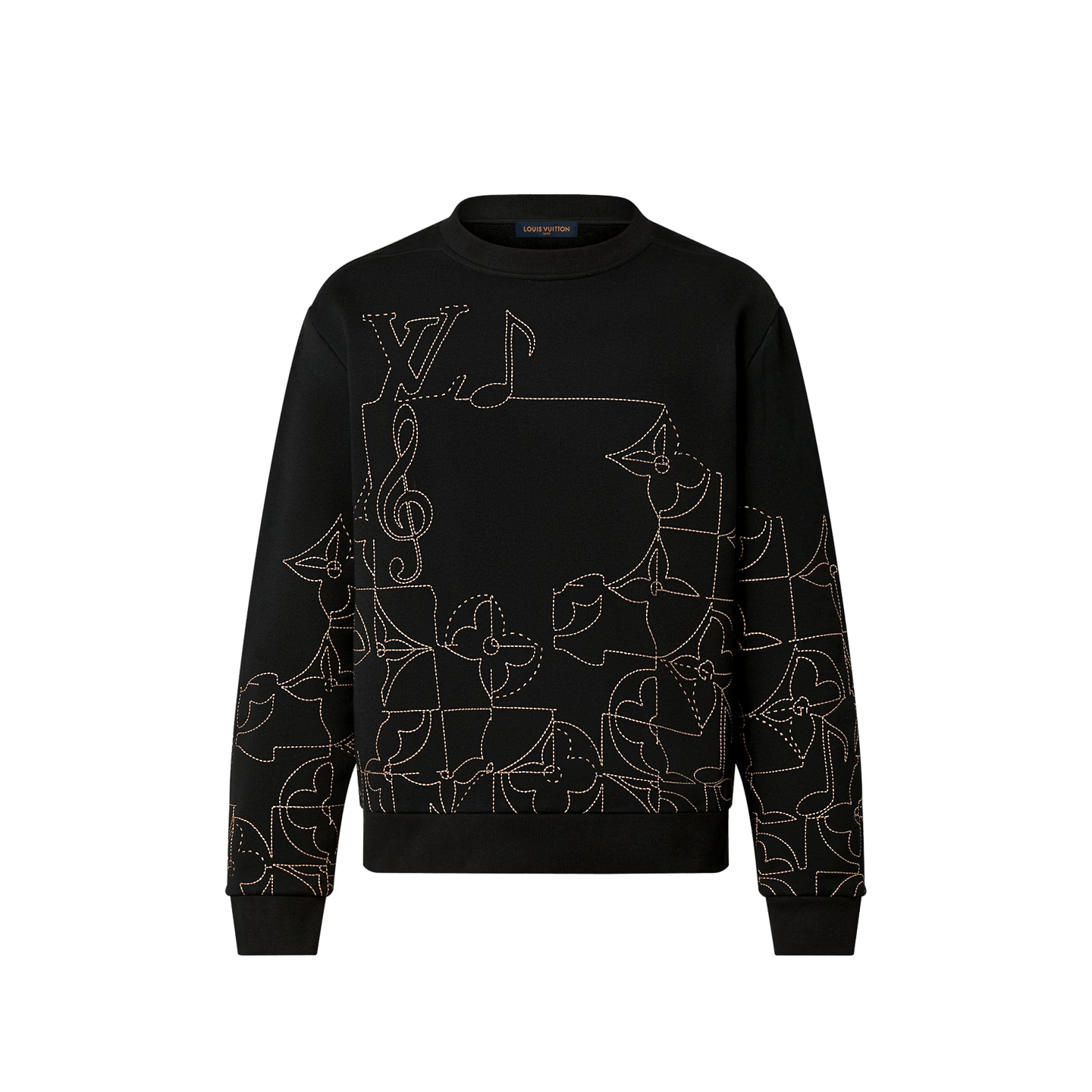 Louis Vuitton LOUIS VUITTON SWEATSHIRT MONOGRAM CREW NECK LV LOGO ...