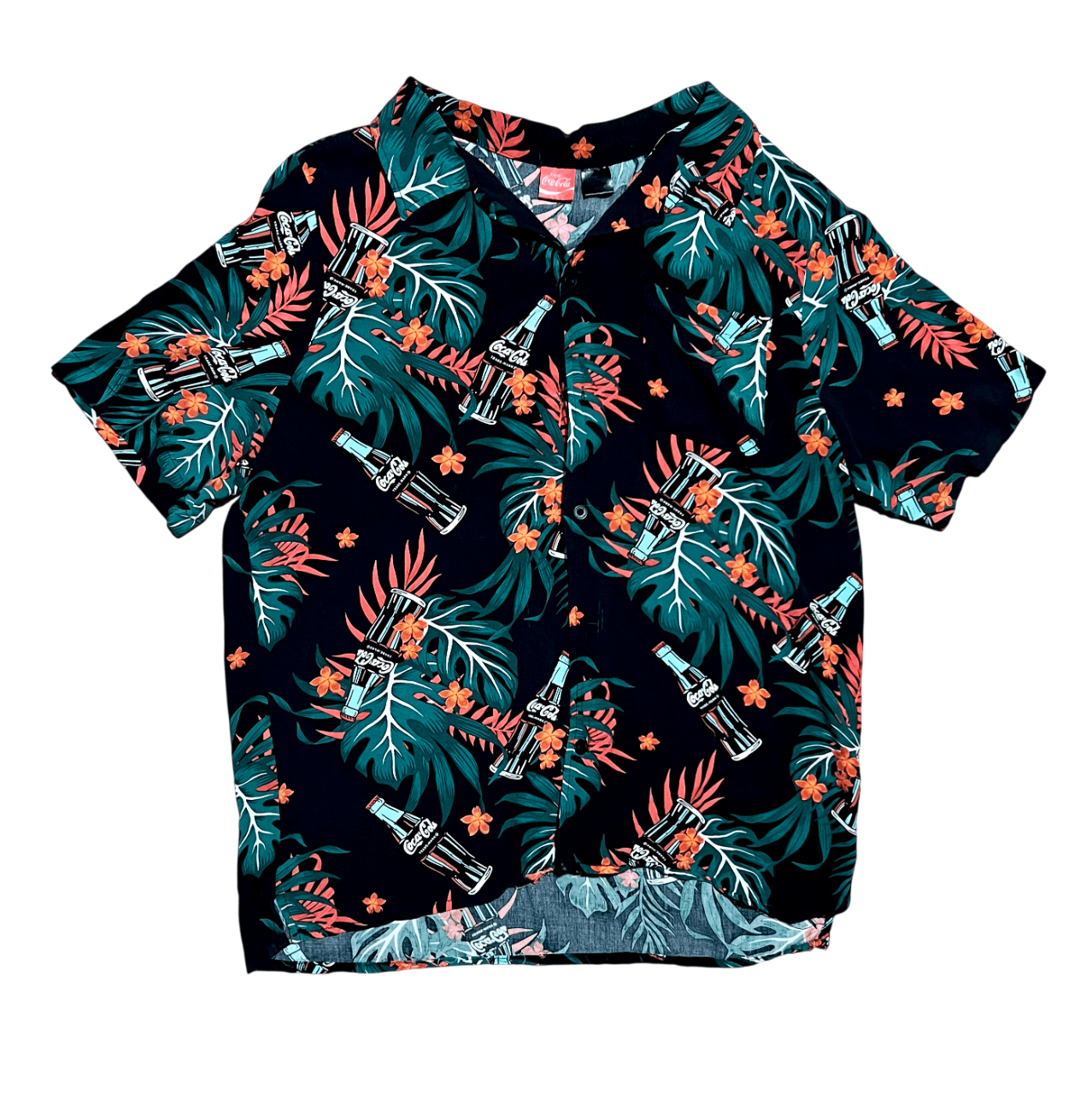 Coca Cola Coca Cola Vintage Hawaiian Short Sleeve Button Up Shirt | Grailed