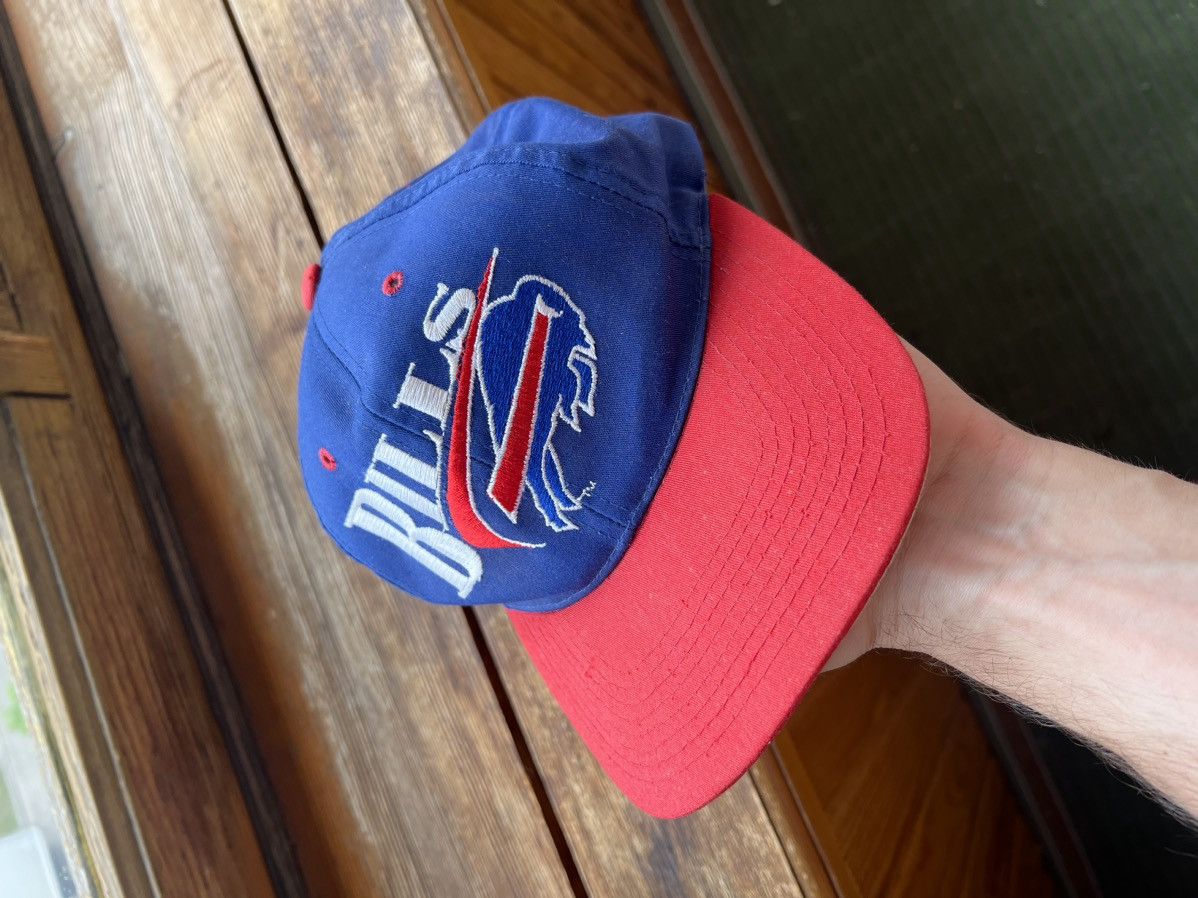 Hat × NFL × Vintage Rare Vintage Hat 90’s Buffalo Bills Script Snapback ...