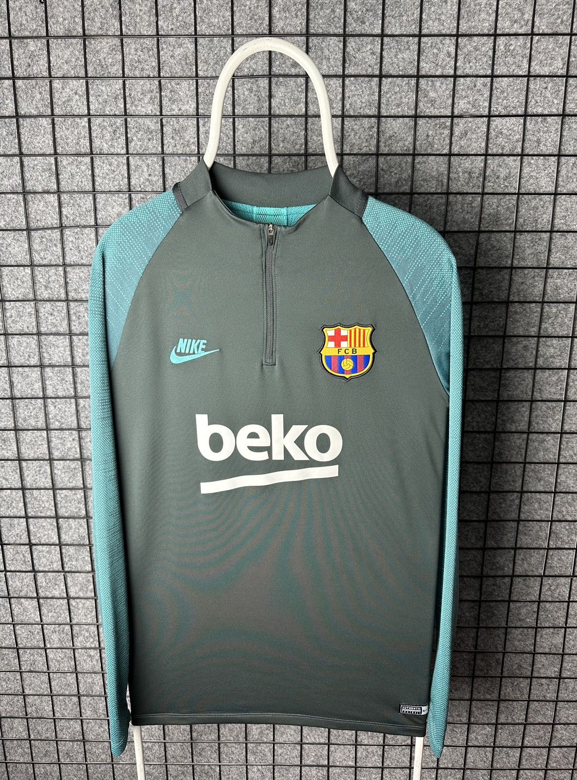 Nike Nike FC Barcelona Beko Zip Up Long Sleeve Jersey Size M | Grailed