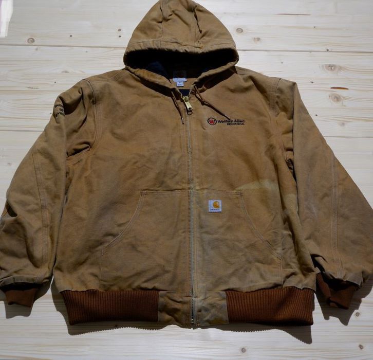 Carhartt 90’s Carhartt Duck Active Jacket “Western Allied Mechanical” | Grailed