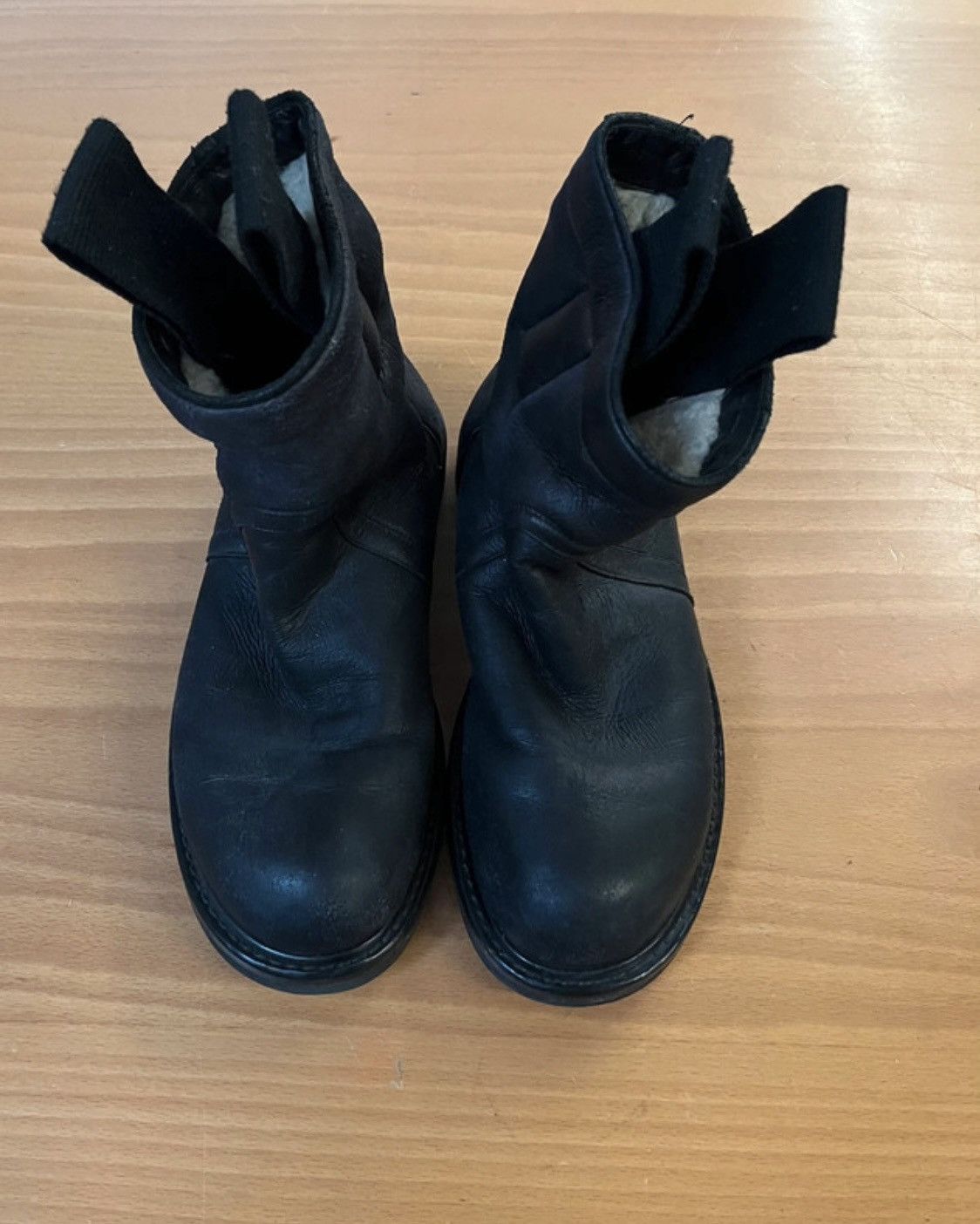 Rick Owens Rick Owens fw13 Plinth lined boots | Grailed