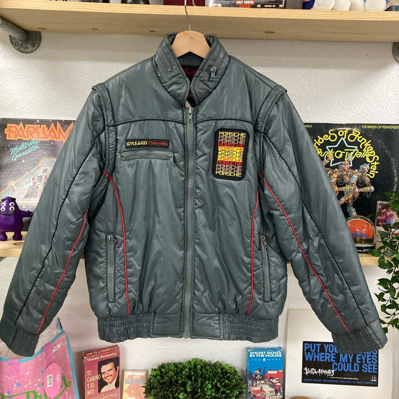 Streetwear × Vintage 80’s Porsche Competition Racing Jacket w ...