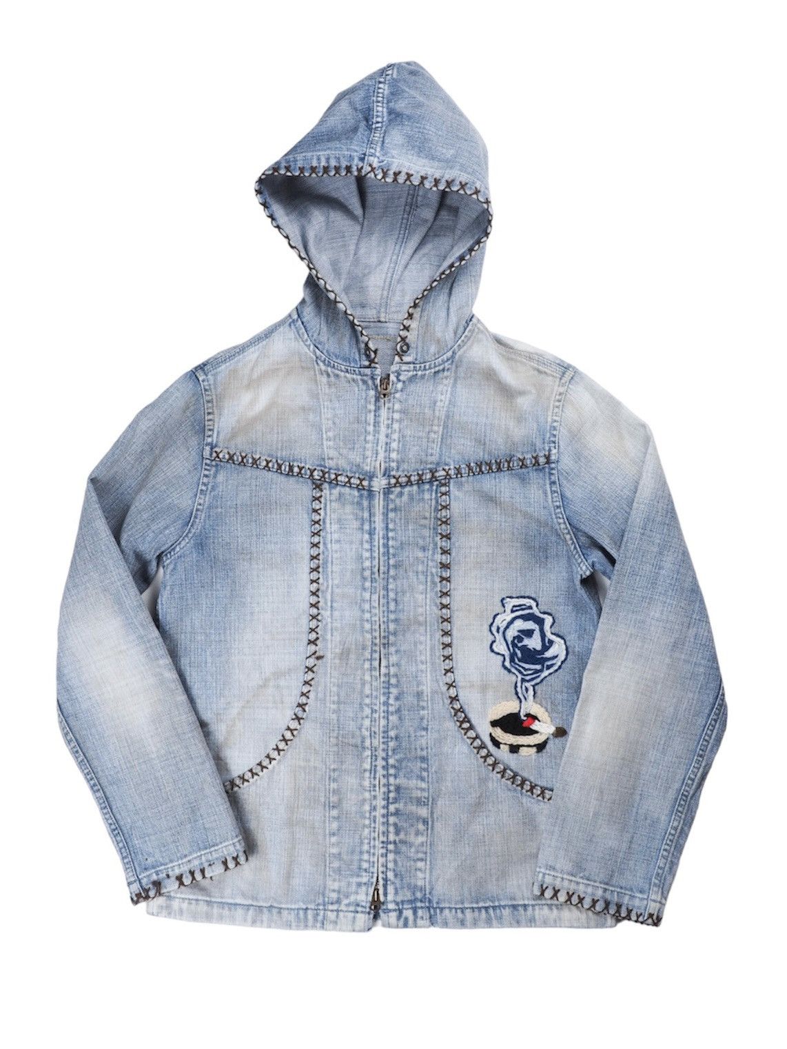 Denim Jacket × Japanese Brand Briend’s cigarette embodied denim jacket ...