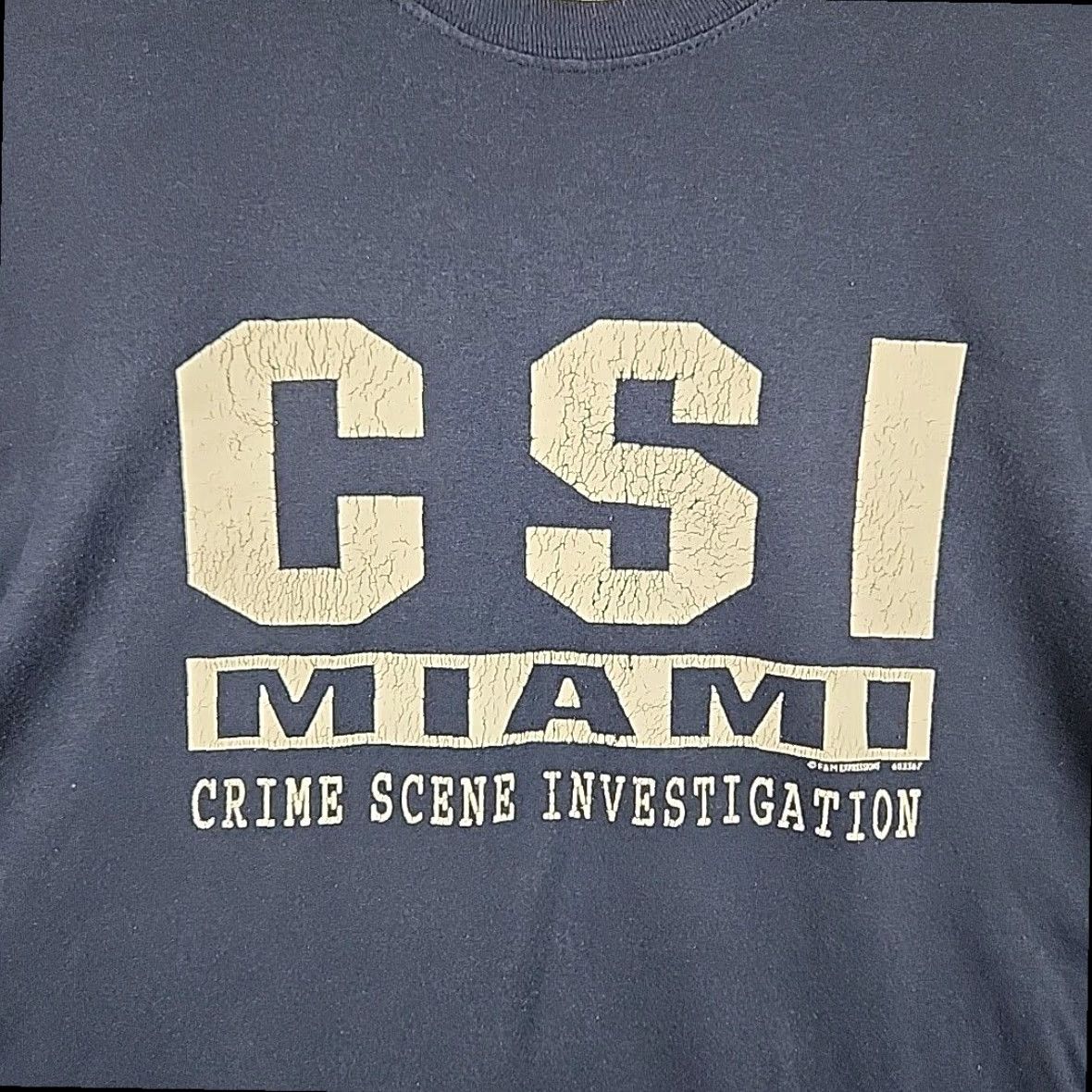 Hanes CSI Miami Mens Extra Large XL Black Graphic Crime Scene ...