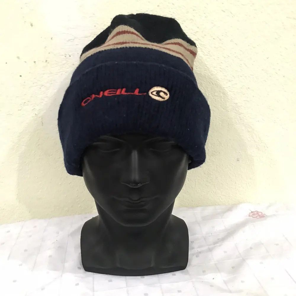 Oneill × Streetwear × Vintage Oneill Stripe Design Beanie Hat | Grailed
