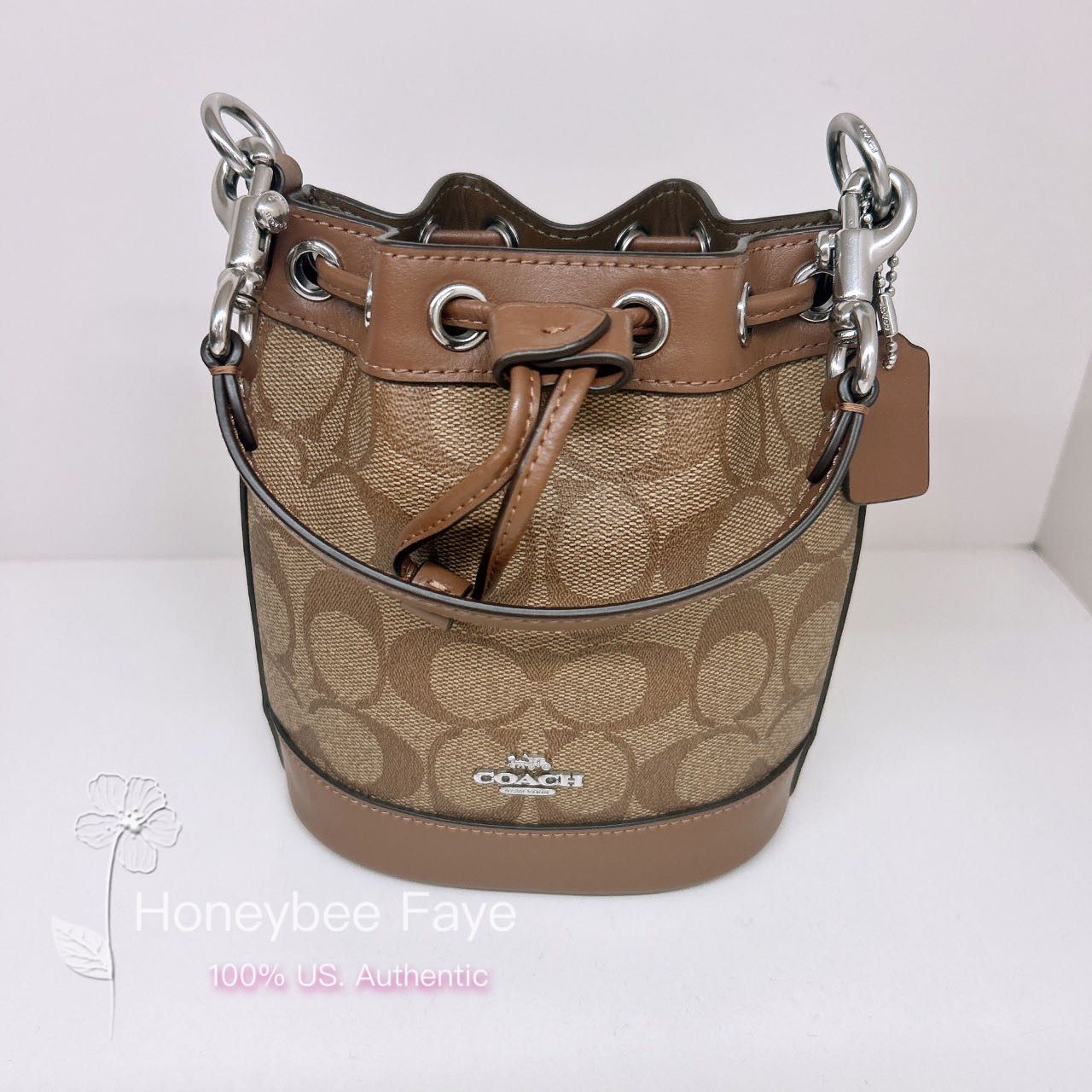 Coach NWT Coach Mini Bucket Bag In Signature Canvas CR145 | Grailed
