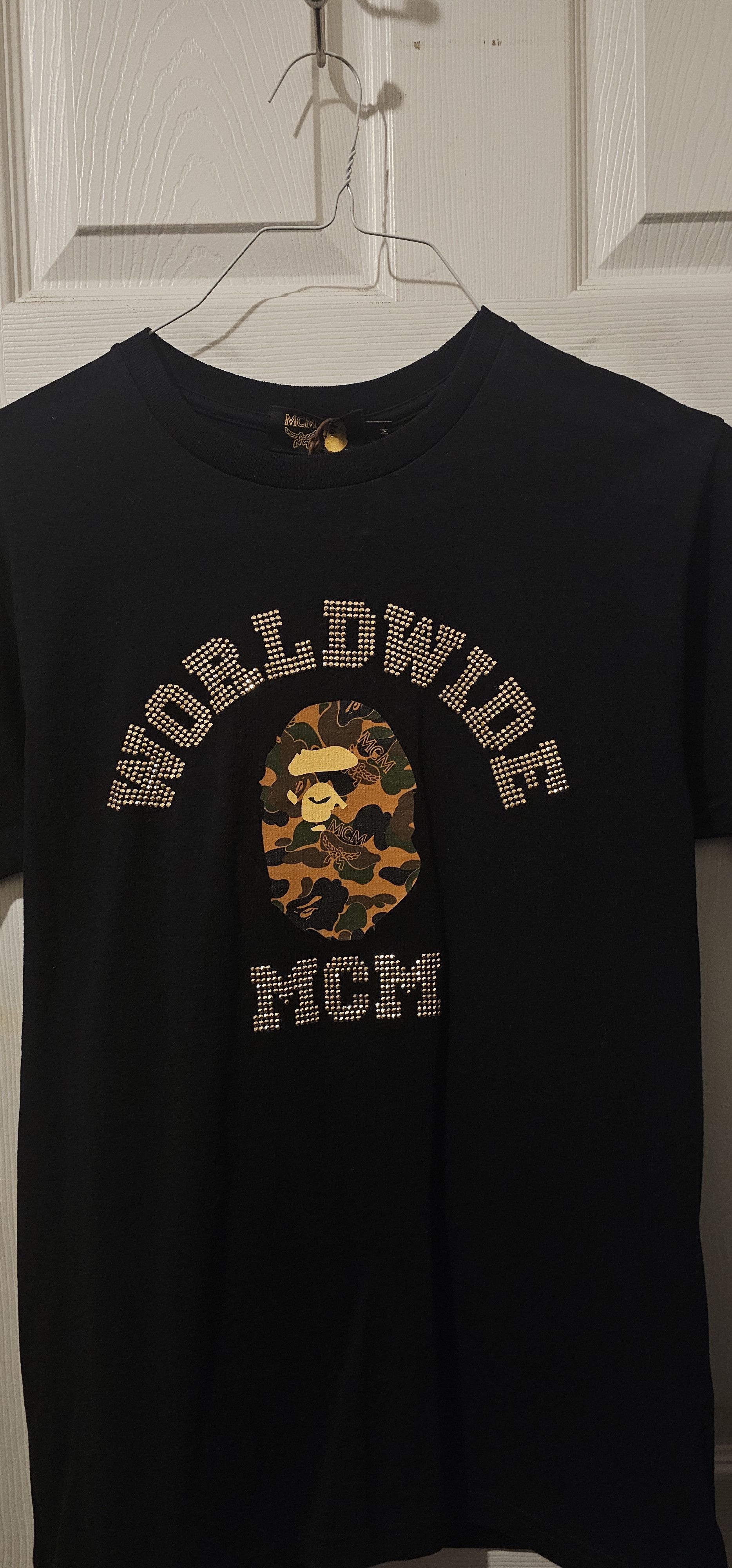 Bape × MCM Bape x MCM College Tee | Grailed