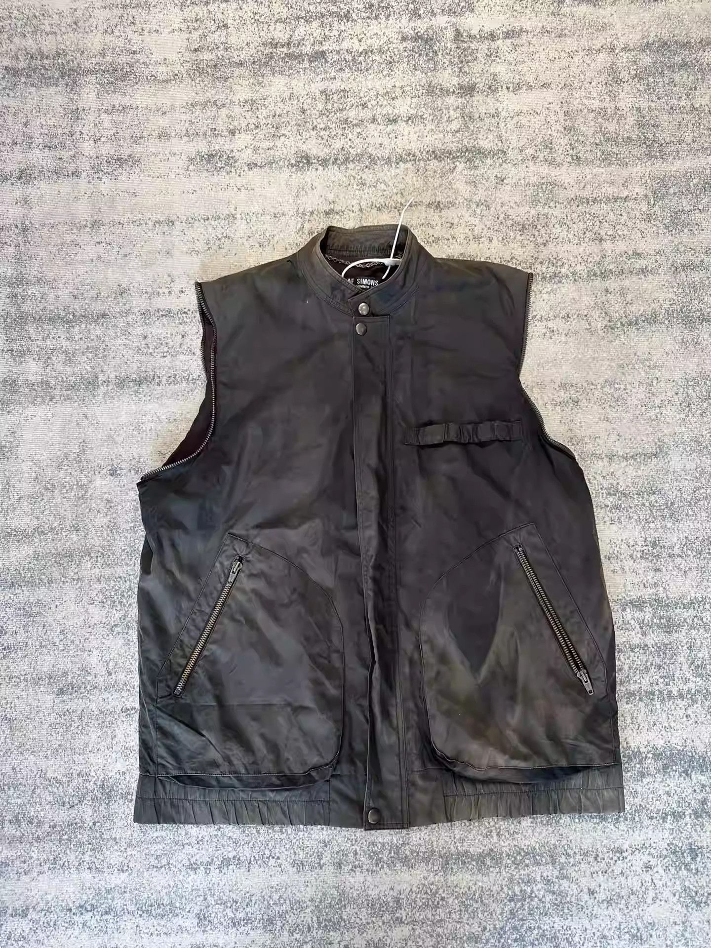 Raf Simons Raf Simons Riot Riot Riot Riot 01aw-02ss zip zipper vest ...