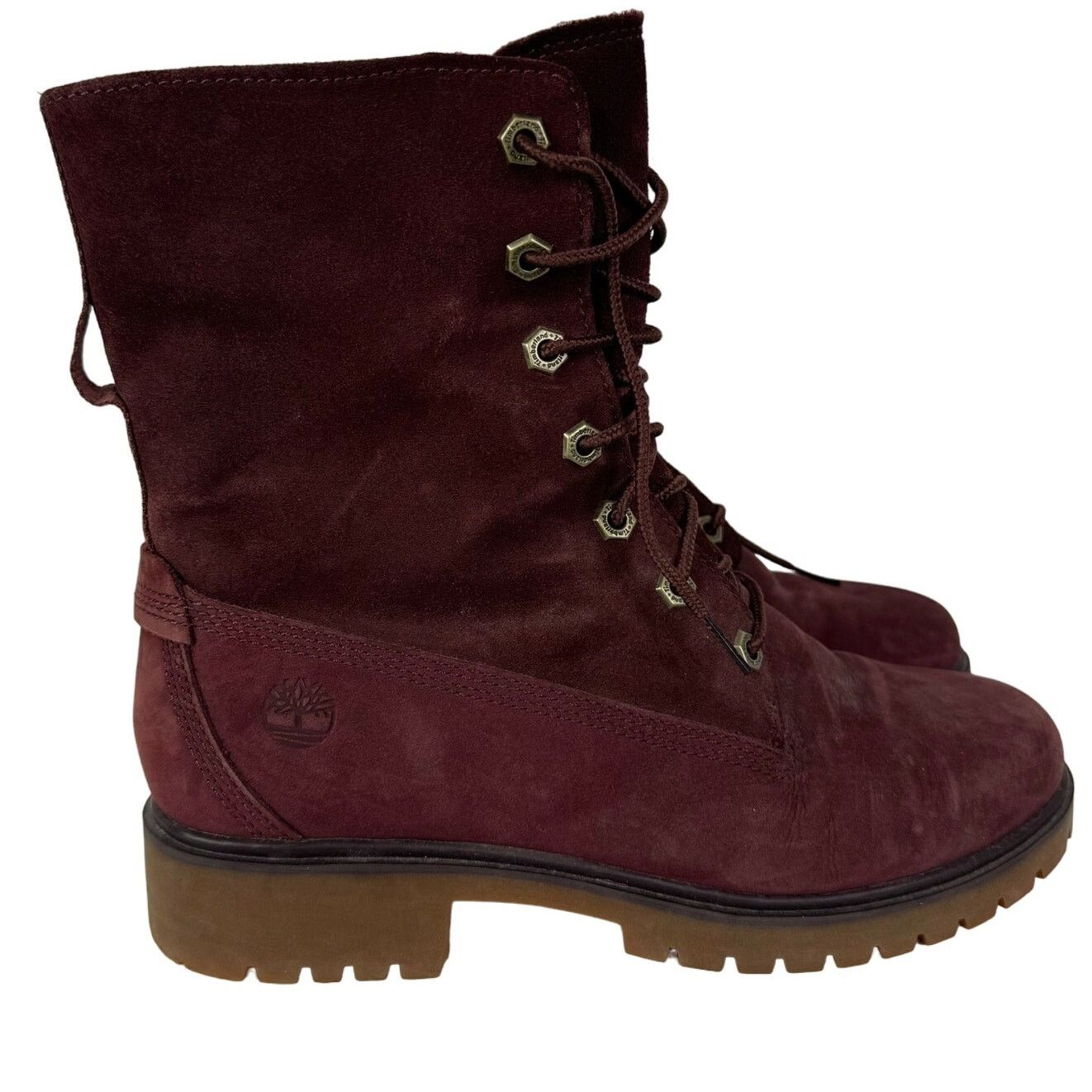 Timberland Timberland Women's Jayne Fleece-Lined Boots Burgundy Nubuck ...