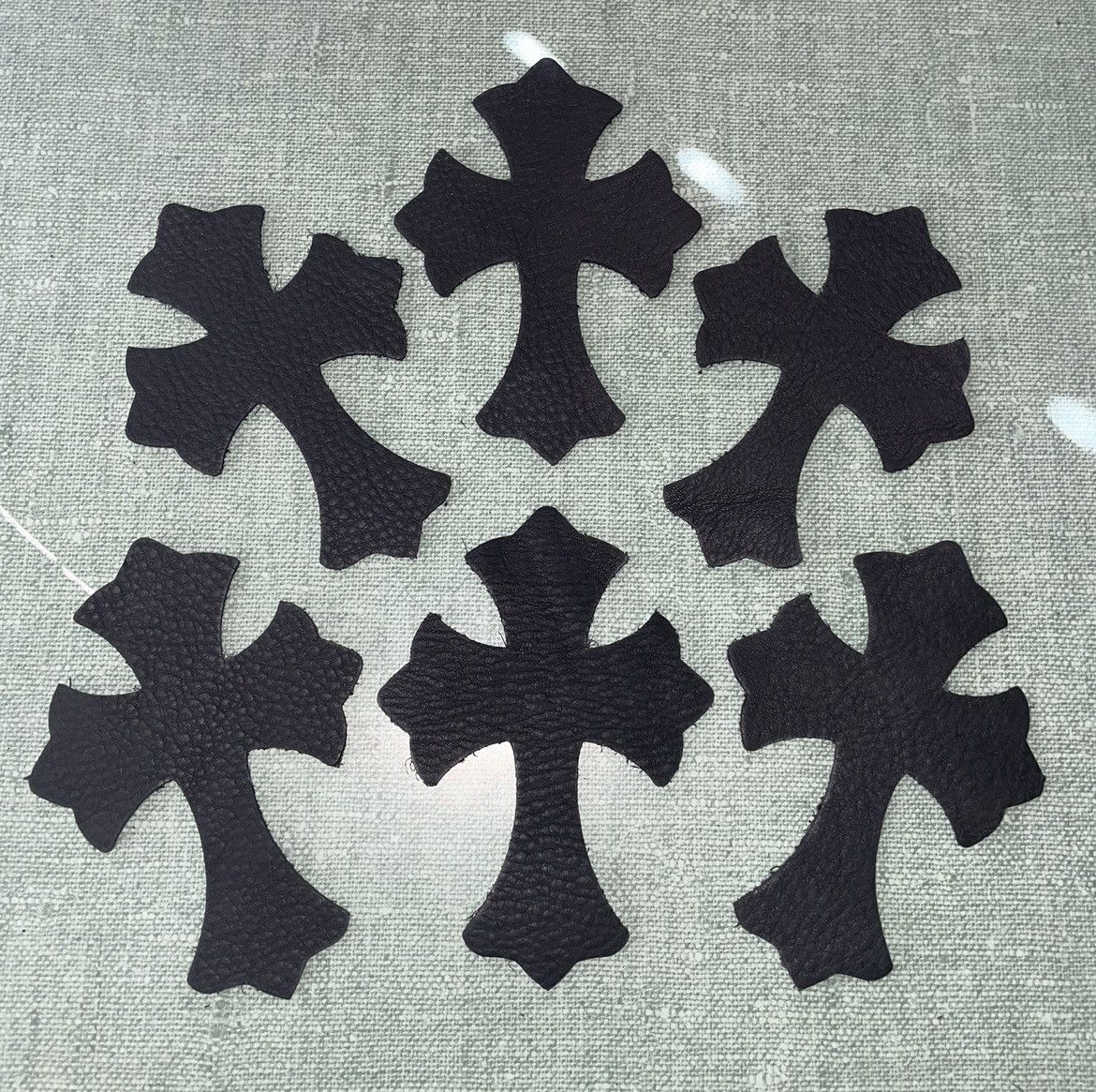 Avant Garde × Leather × Streetwear Leather Cross Patches | Grailed