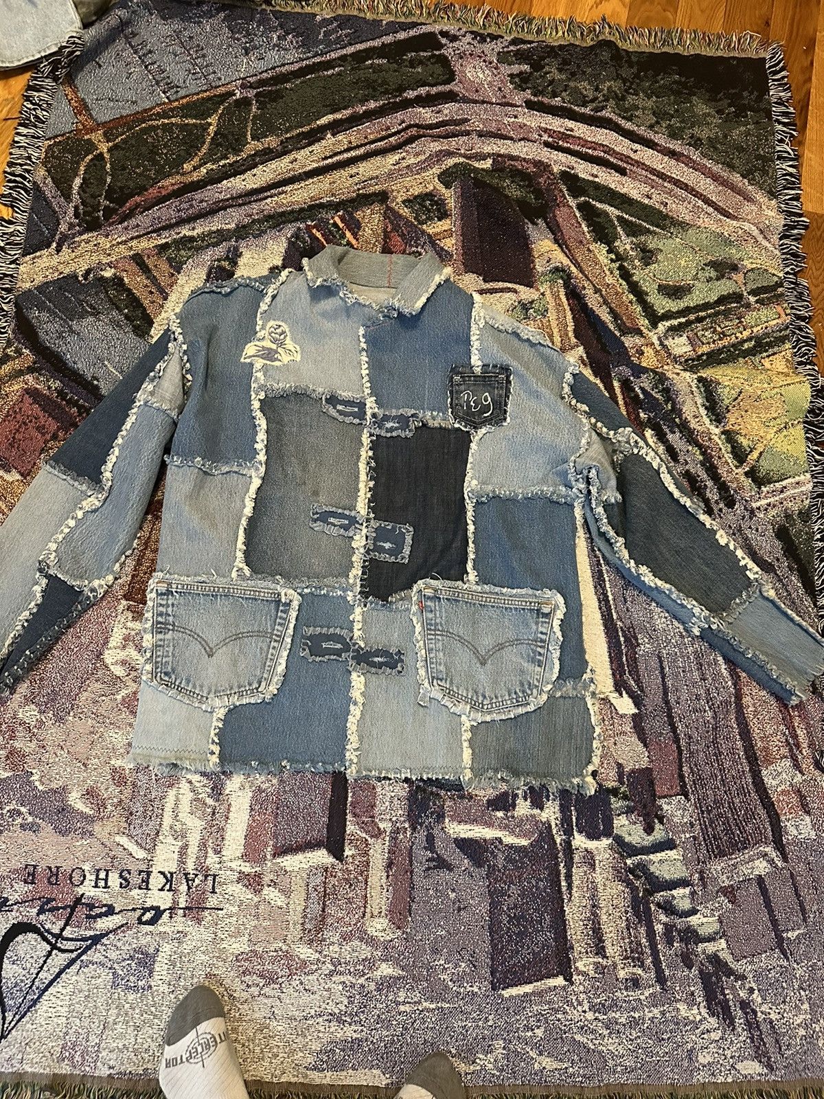 Streetwear Patchwork denim jacket | Grailed