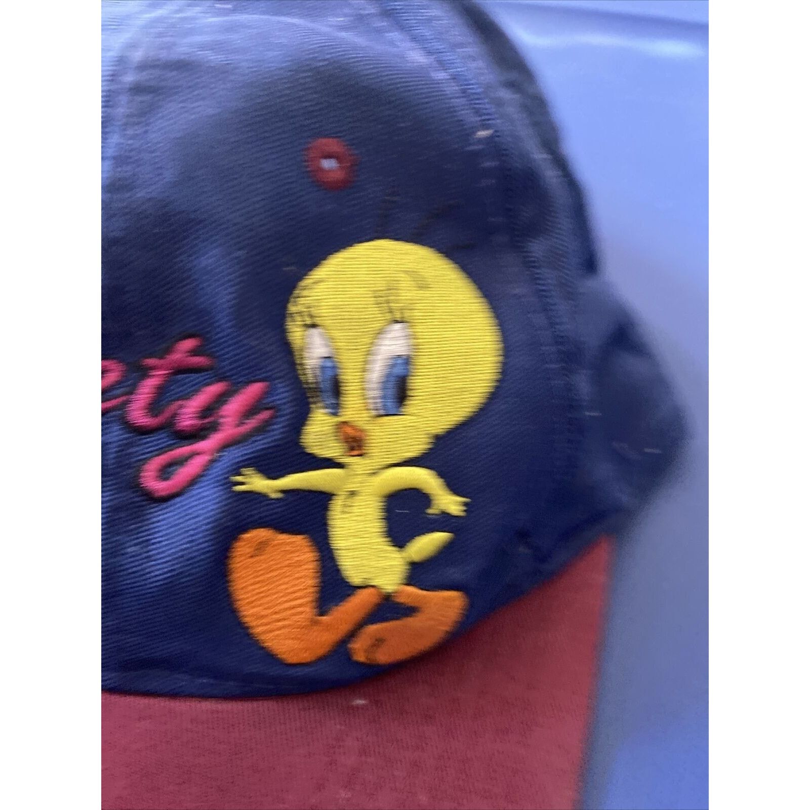 Warner Bros Vintage Hat Looney Tunes Tweety Bird Snapback Cap 1997 ...