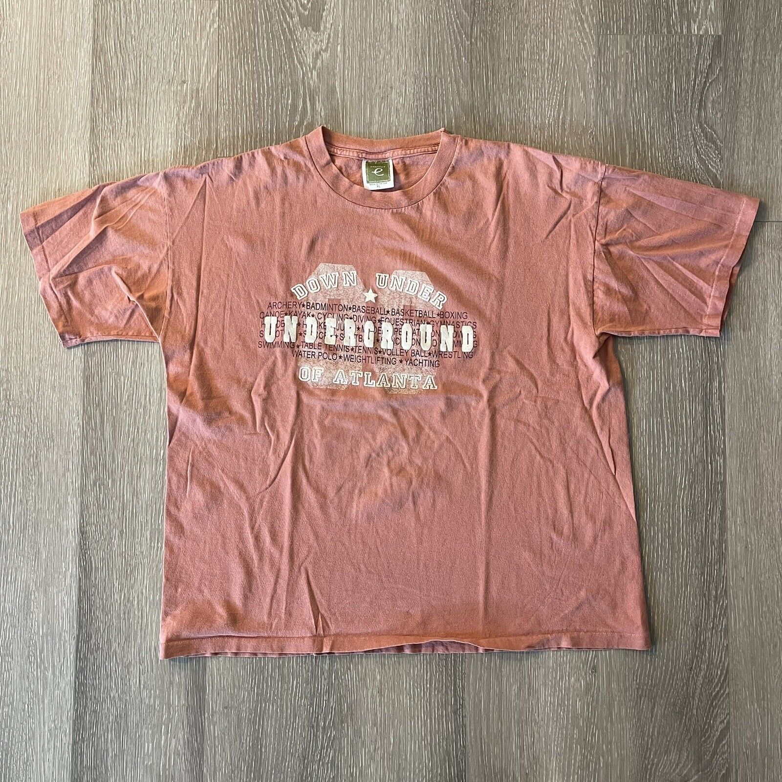 Rare Vtg 90s Down Under Underground Of Atlanta Project Earth XL | Grailed
