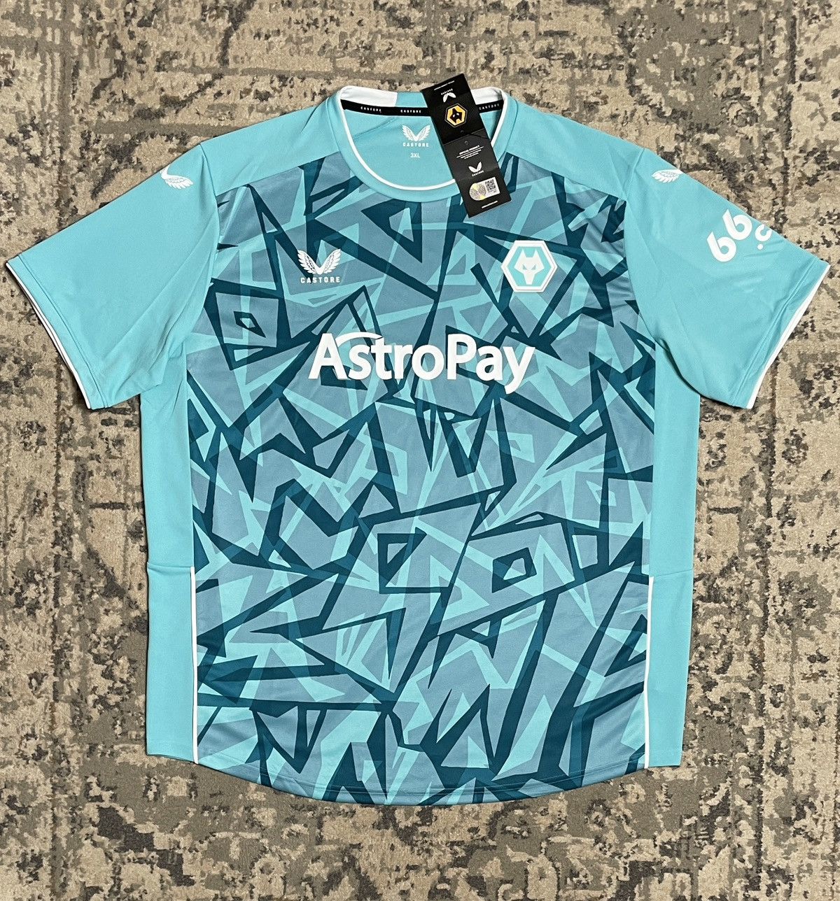 Vintage Vintage Blue Jersey Wolves Wolverhampton 2023/2024 Castore ...