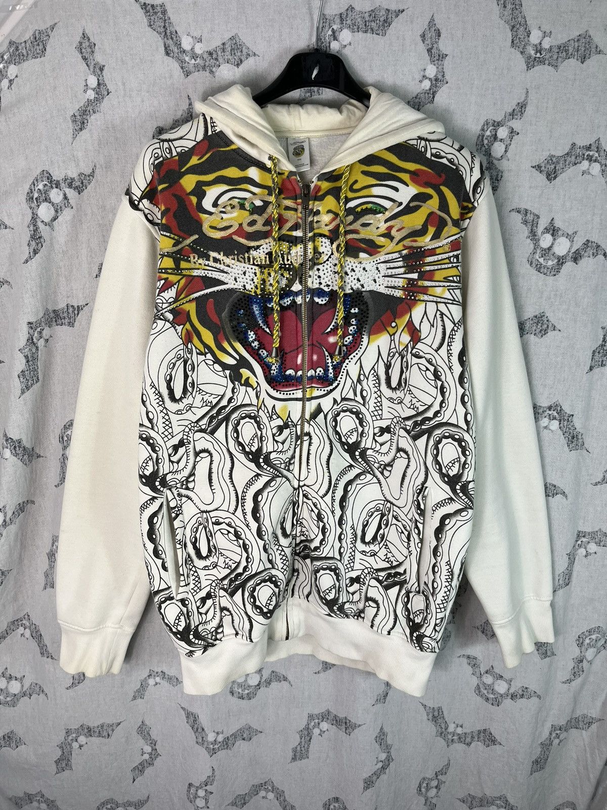 Ed Hardy Ed Hardy Hoodie y2k drip swag tiger love opium drain | Grailed