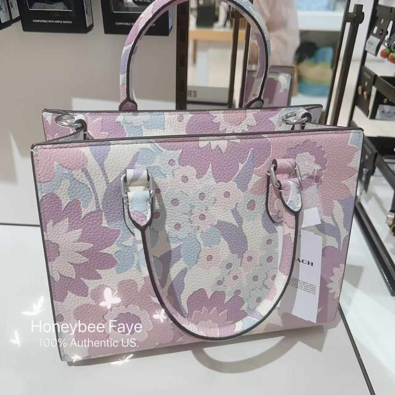 Maggie Small Tote Bag With Floral Print CBM08