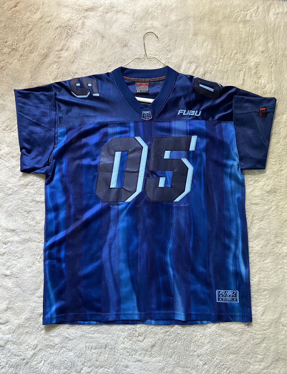 Fubu × Vintage (Actual Grail) Extremely Rare “Bladee” Blue Fubu Jersey | Grailed