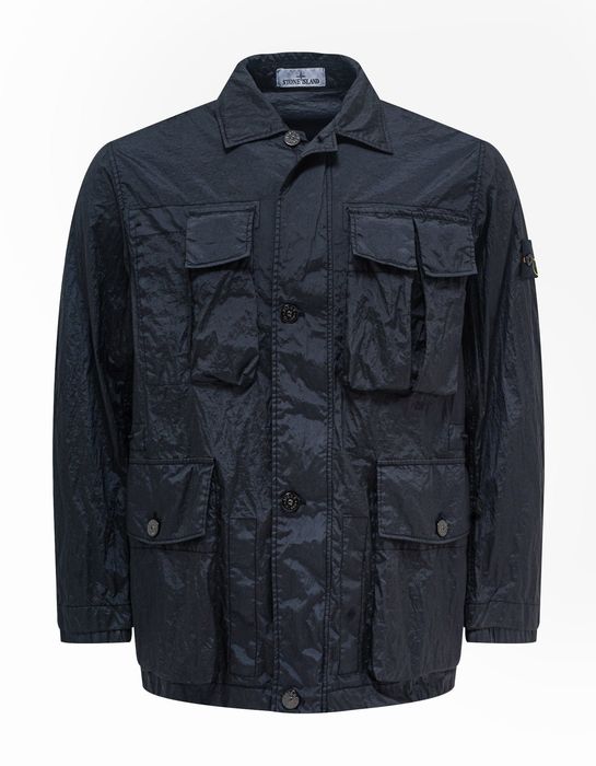 Stone Island Navy Blue Nylon Metal Watro-TC Field Jacket | Grailed