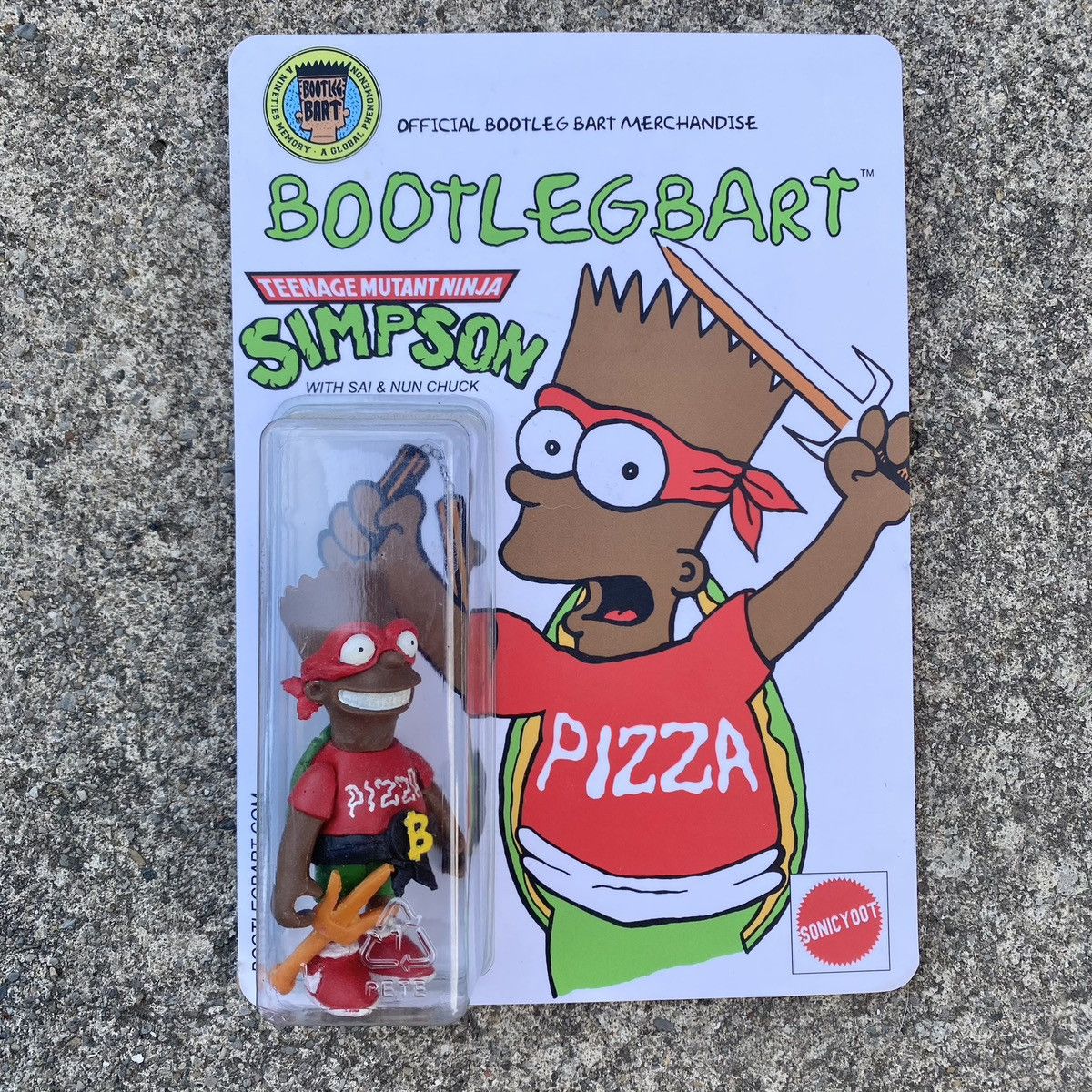 Other Bootleg Bart Teenage Mutant Ninja Simpson Black Bart Toy | Grailed