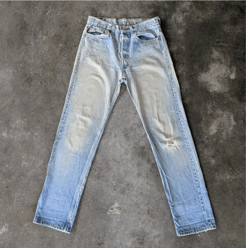 Jean × Levi's × Vintage Rusty Levi's Lightwash Faded Distressed Denim ...