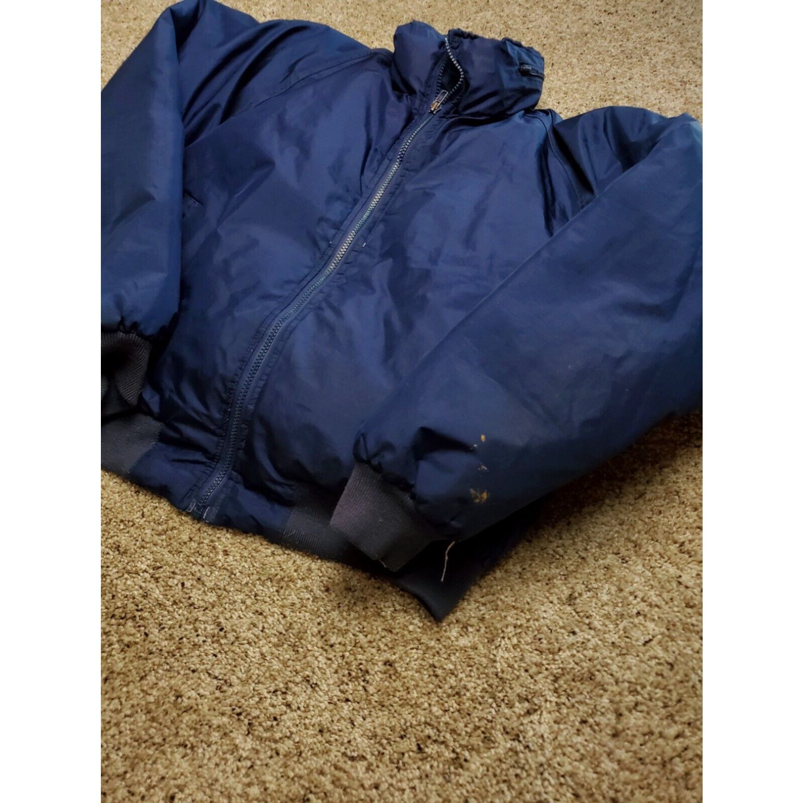 Orvis Vintage Orvis Down Puffer Jacket Medium Mens Blue Gore-Tex Full ...