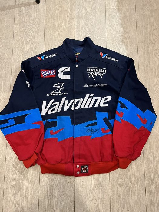 Vintage 80s Nascar vintage racing jacket mark Martin outographed | Grailed