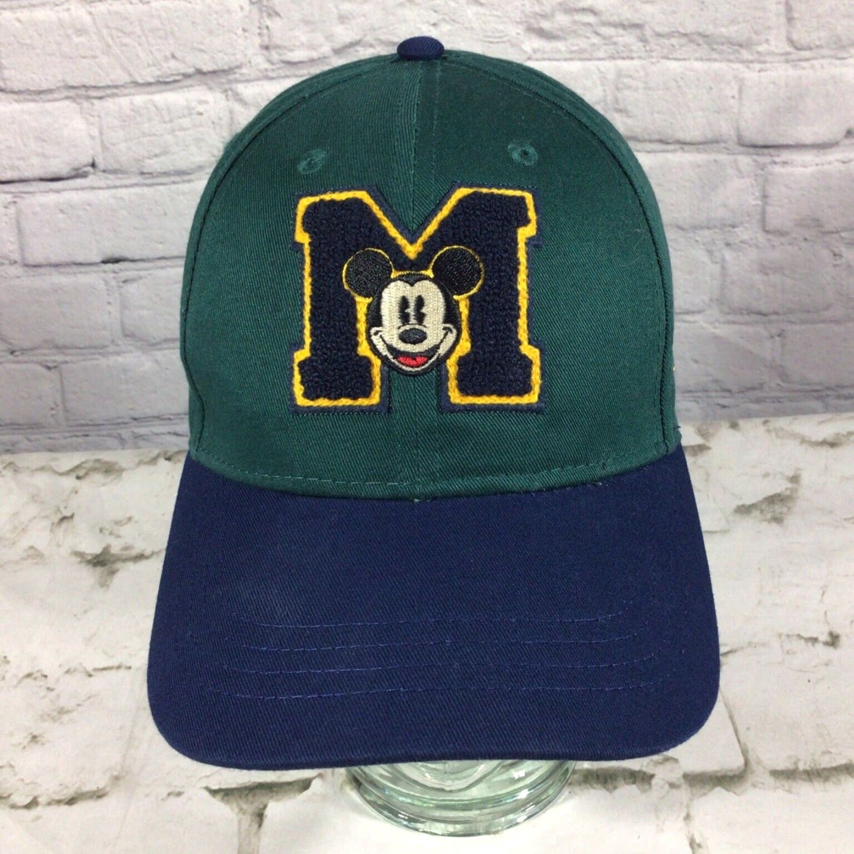 Disney Mickey Mouse Iconic Character Adjustable Green and Blue Baseball ...