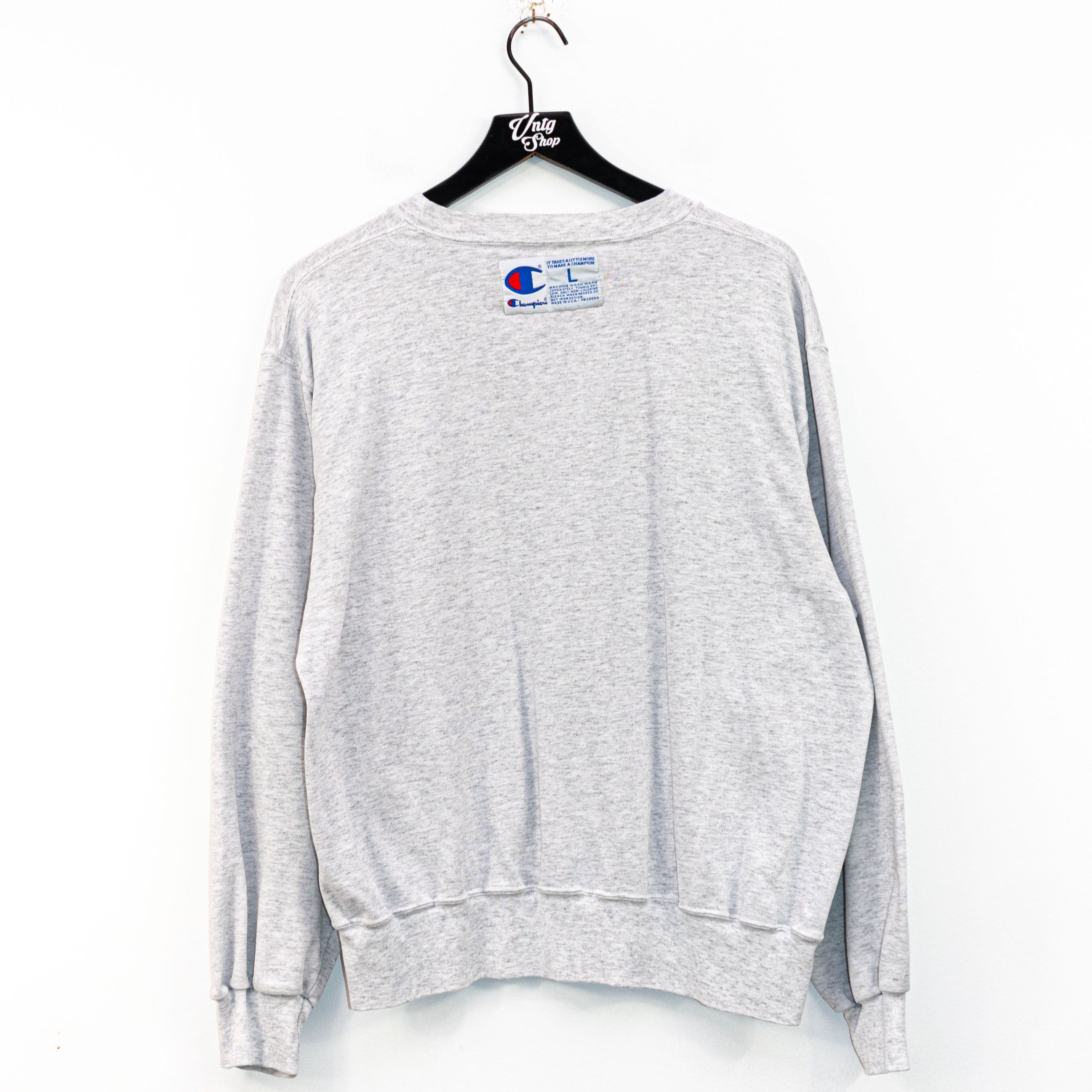 Vintage Champion Patch Logo Blank Sweatshirt VTG 90s Sportswear | Grailed