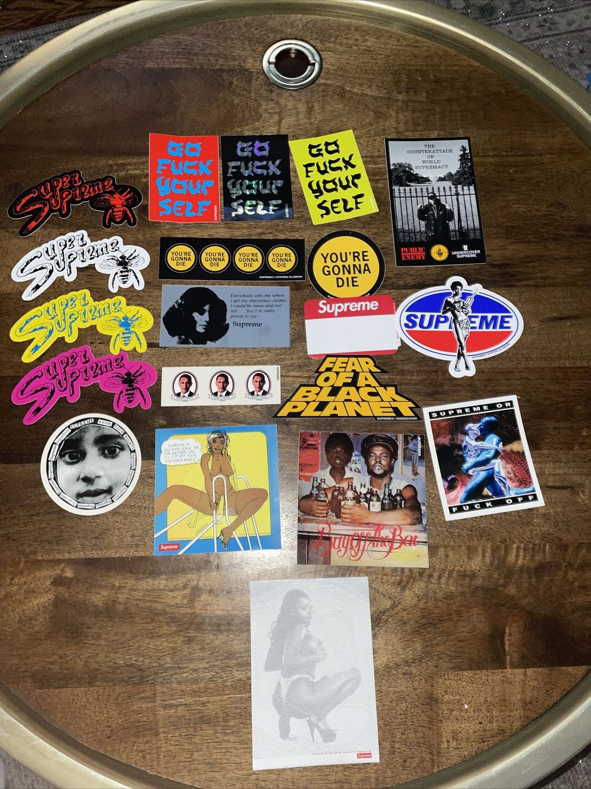 Public Enemy × Supreme × Undercover Sticker Lot | Grailed