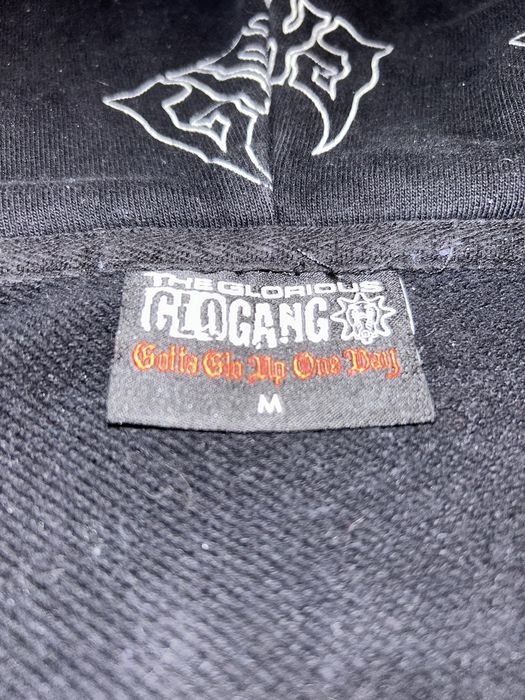 Glo Gang Glo gang full zip monogram hoodie | Grailed