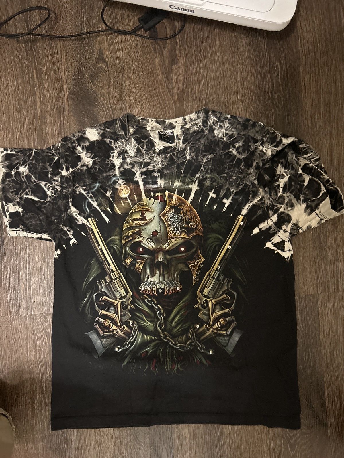 Ken Carson × Playboi Carti Ken Carson Skull With Guns T shirt | Grailed