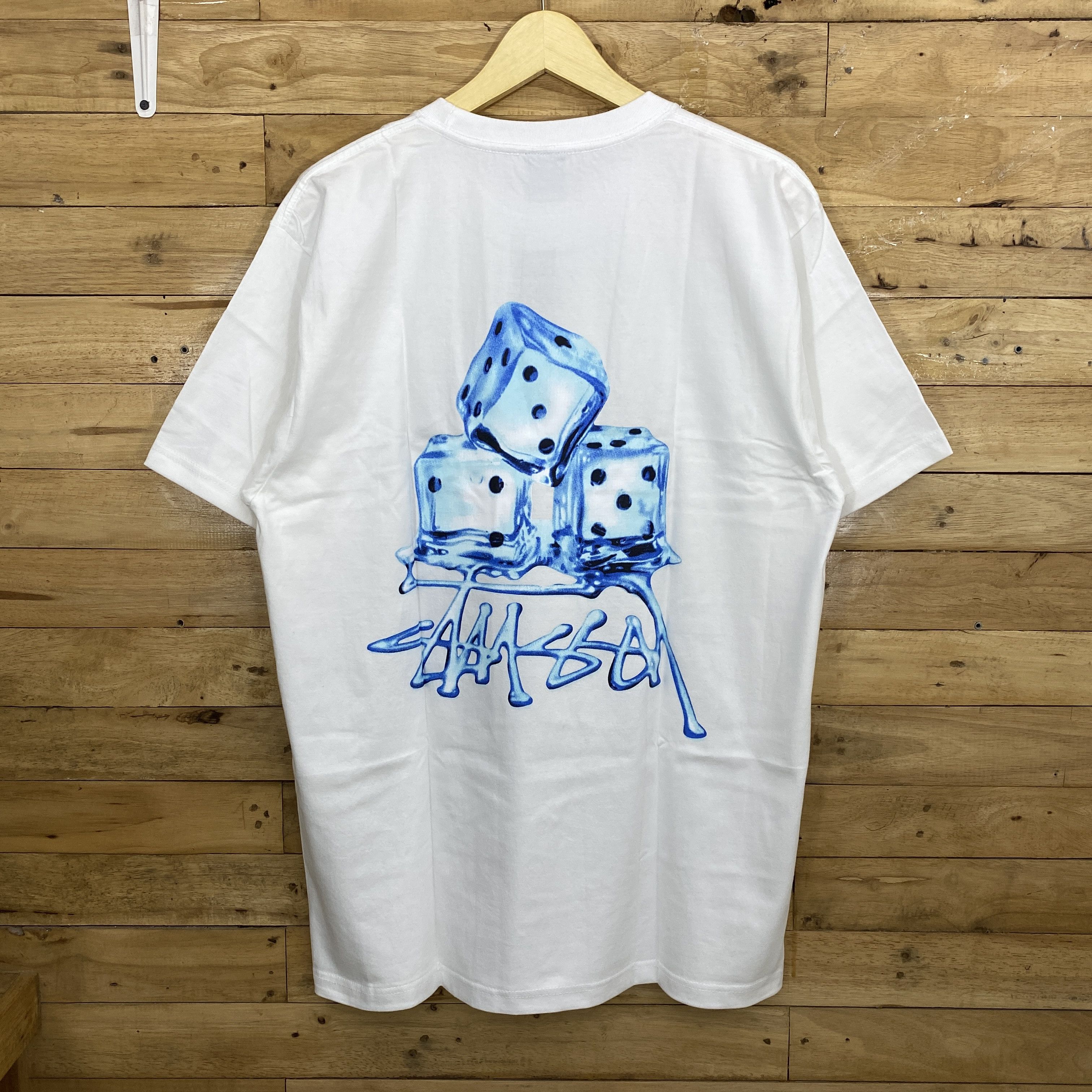 Streetwear × Stussy Stussy Melted Dice Logo Tee Medium | Grailed