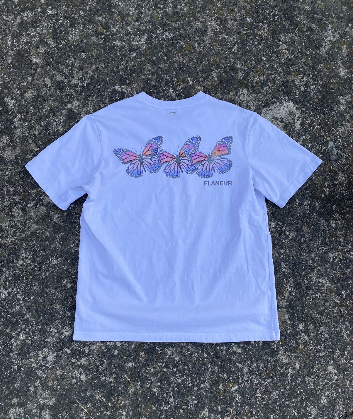 Designer × Streetwear 🔥Flaneur Homme Butterfly Oversized T-shirt🔥 | Grailed