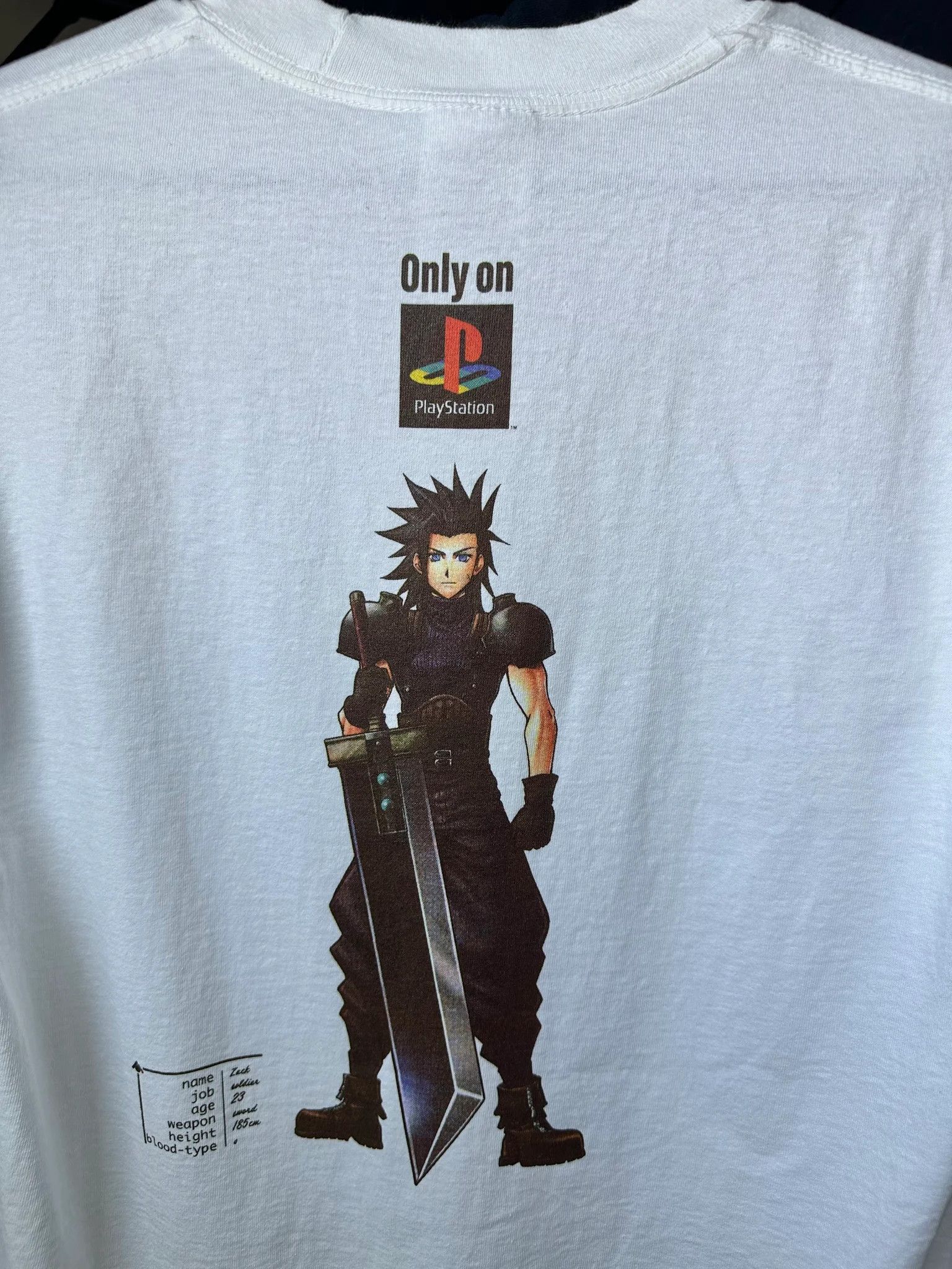 Streetwear New Final Fantasy 7 Zak Profile Vintage blank Bootleg | Grailed