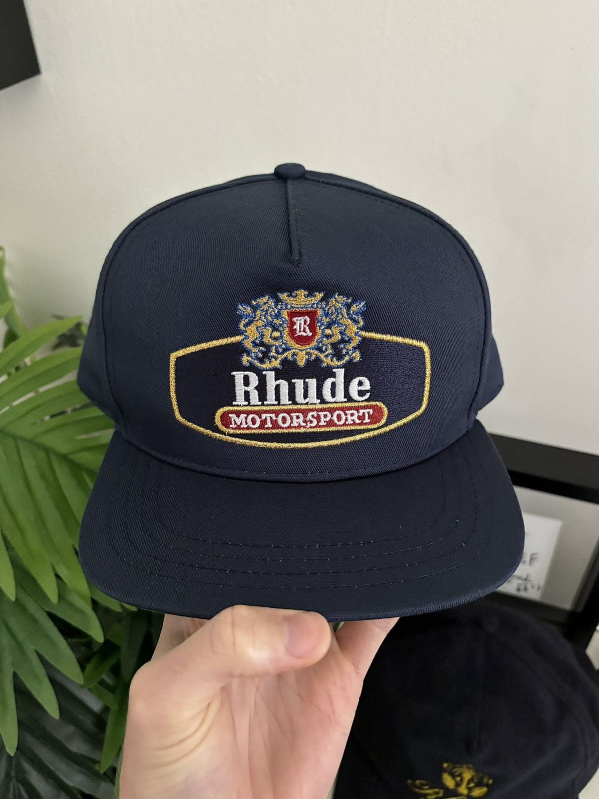 Rhude RHUDE “CREST MOTORSPORTS RACING F1” HAT | Grailed