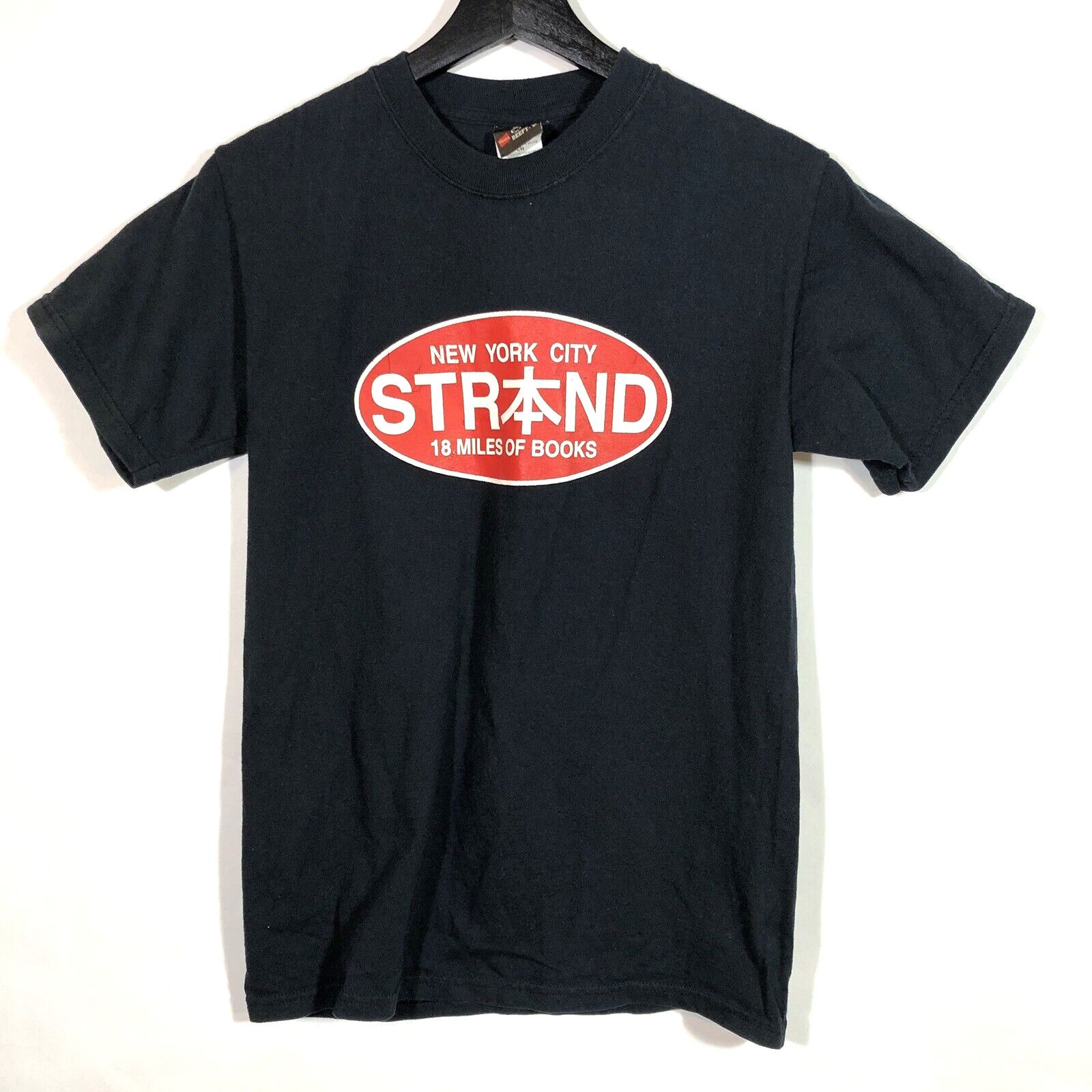 Hanes Vintage Strand Book Store New York City Black T-Shirt Logo | Grailed