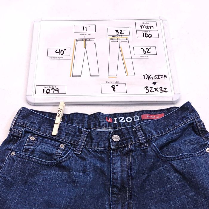 Izod IZOD Regular Fit Casual Denim Jeans Mens Size 32x32 Blue | Grailed