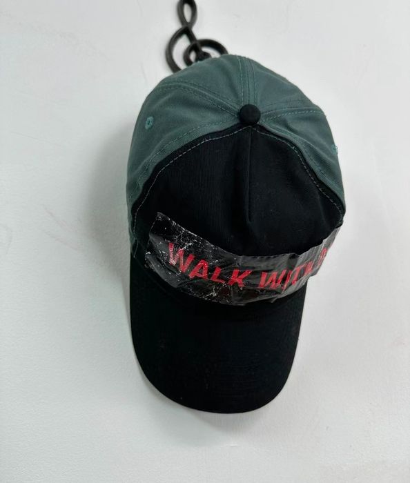Raf Simons Raf simons 17aw walk with me slogan sticker duck hat | Grailed