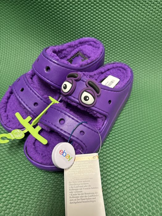 Crocs 2 Crocs McDonald’s Grimace eye Jibbitz | Grailed