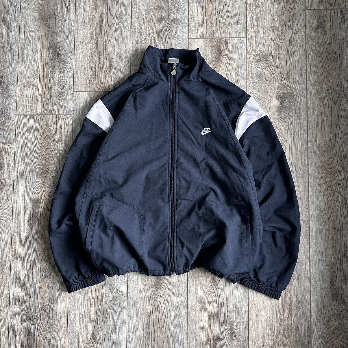 Nike × Streetwear × Vintage Vintage Dark Blue Nike Nylon Tracksuit ...